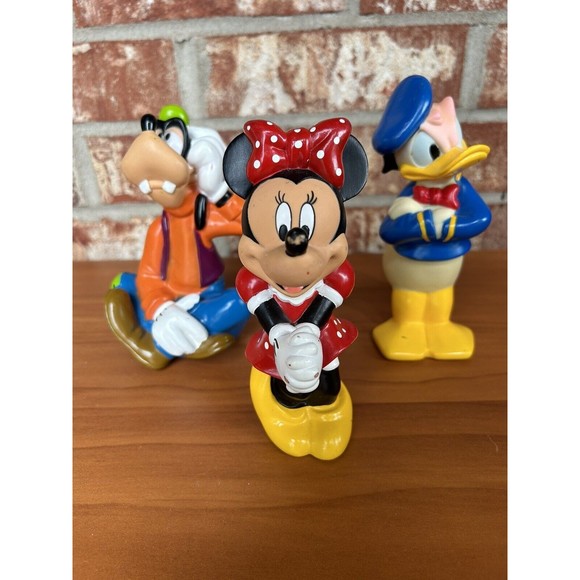 Disney | Toys | Disney Minnie Mouse Donald Duck Goofy Rubber Figure ...
